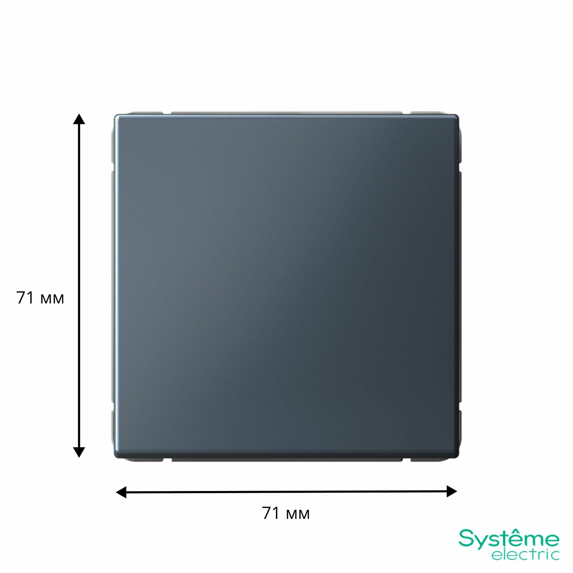 Переключатель Systeme Electric ARTGALLERY, 1-клавишный, 10АХ, механизм, быстрозажимные клеммы, грифель