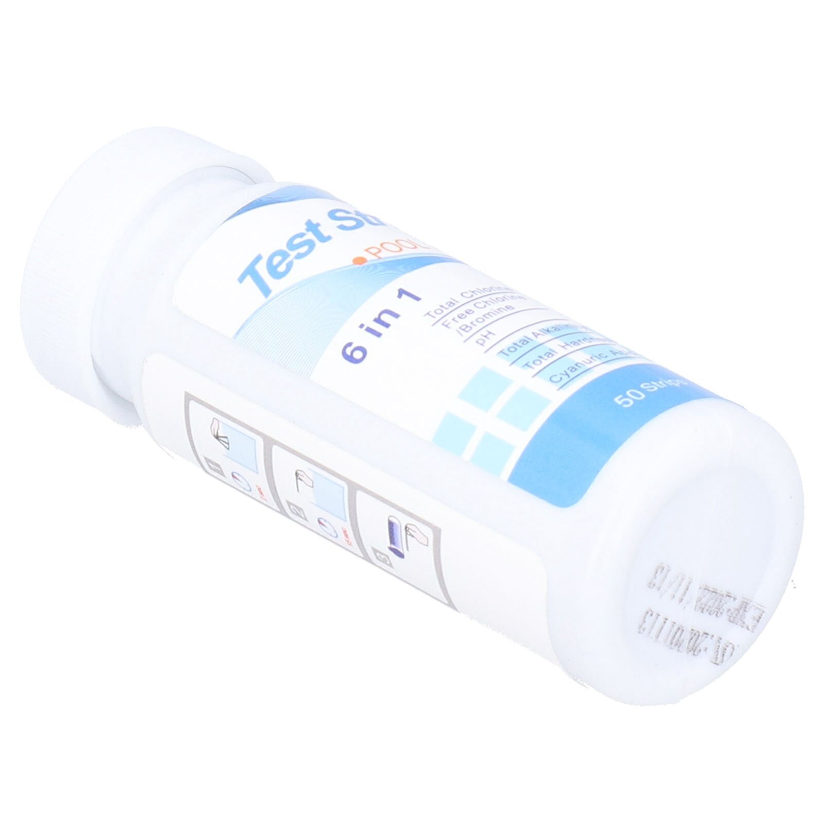 Тест-полоски для анализа химического состава воды «6-в-1» на 2 бутылки Тест-полоски для спа-центра для бассейна Принадлежности для сада