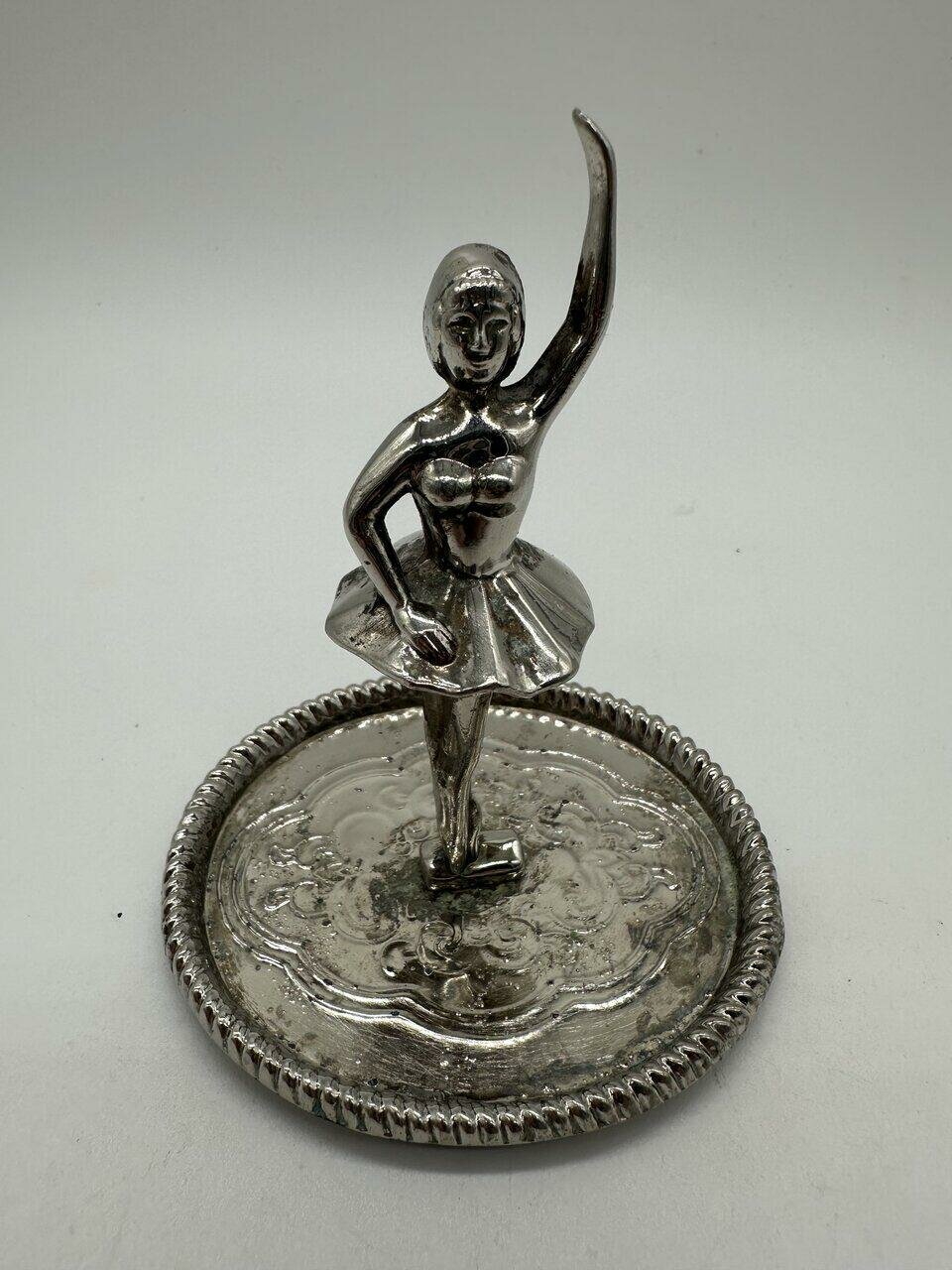Статуэтка балерина металл винтажная