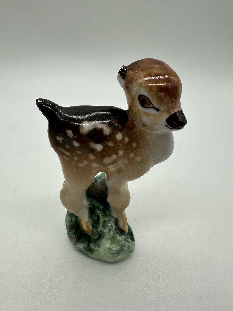 Статуэтка Оленёнок Лфз Фарфор ссср 60 годы винтажная редкая