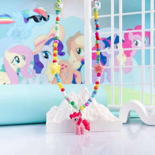 Ожерелье «Мой маленький пони», новое милое ожерелье-цепочка «Единорог» для девочек, классическая детская ролевая игрушка, женская бижутерия, подарок на день рождения