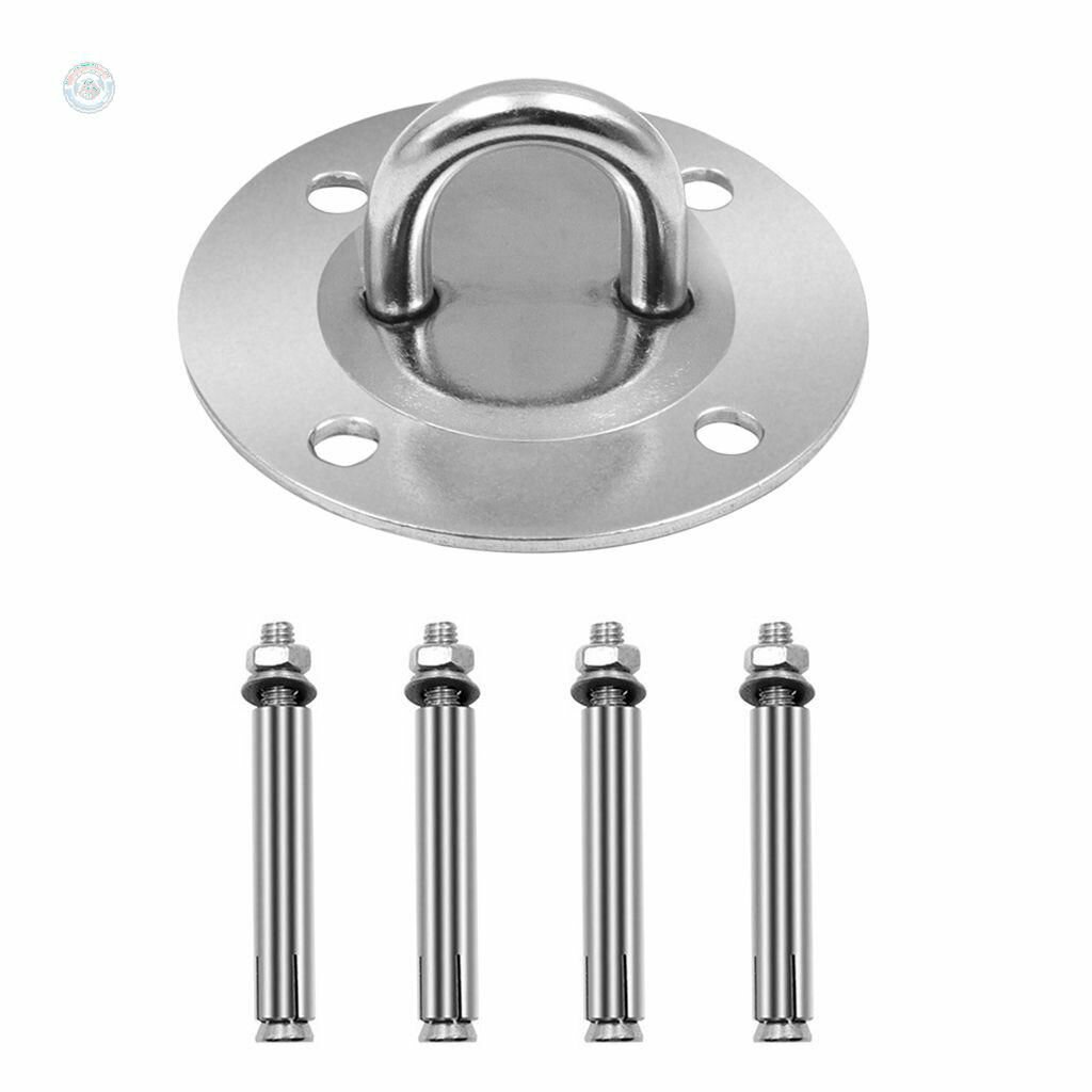 Потолочный крюк из нержавеющей стали для йога-гамака, подвесного кресла, качелей и тренажёров, комплект крепежа с шурупами