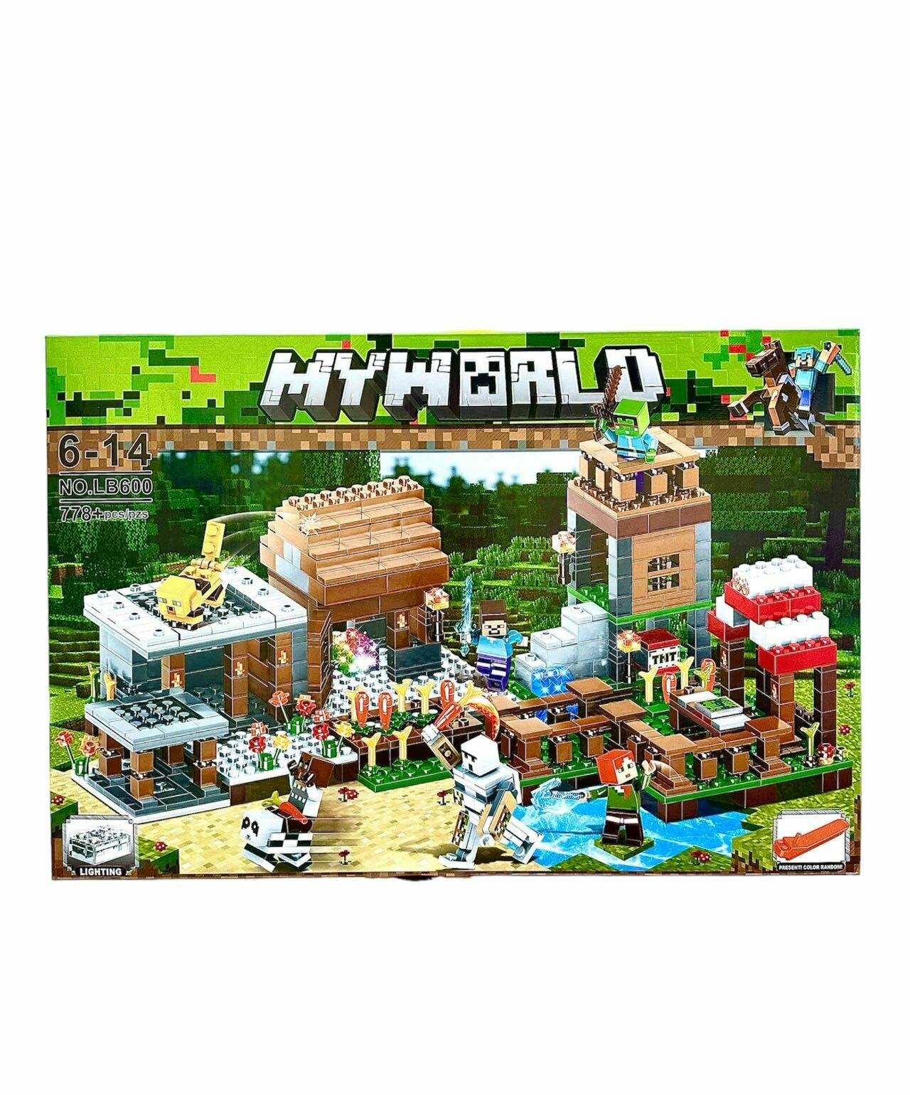 Конструктор MY WORLD 600 "Деревня. Дом Стива" 778 деталей (Майнкрафт)