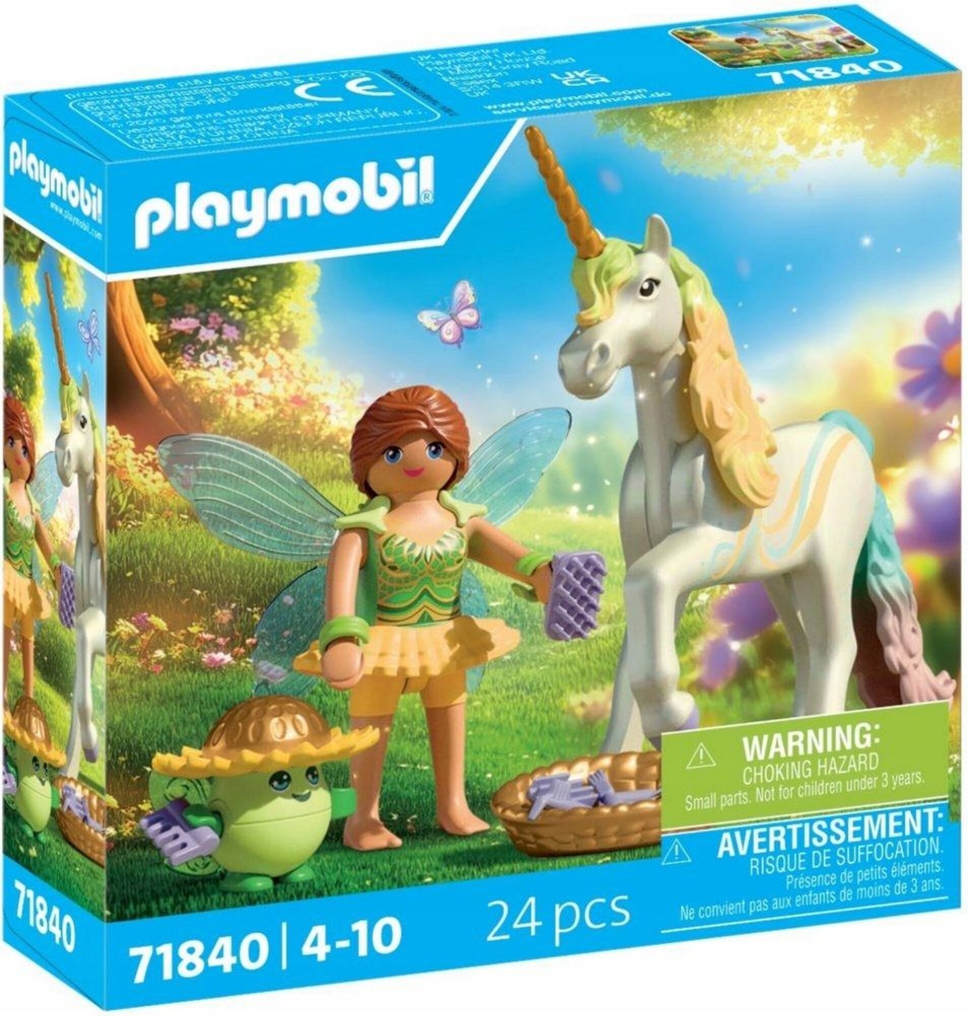 Конструктор Playmobil - Коллекционный единорог: Радужный цветок с феей - Плеймобиль 71840