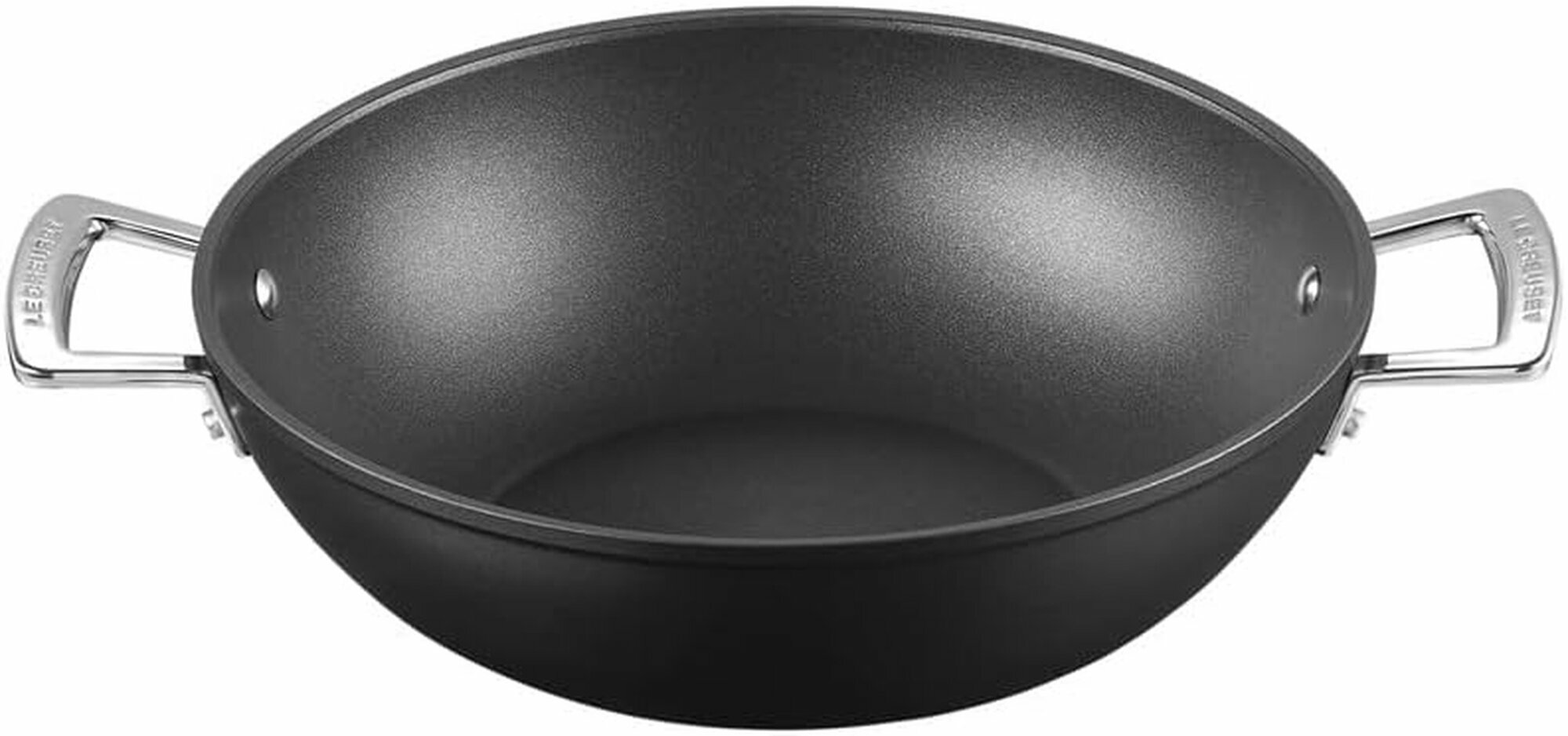 Сковорода-вок Le Creuset с 2 дополнительными ручками, алюминий 28 x 8,75 см, черная 51105280010502