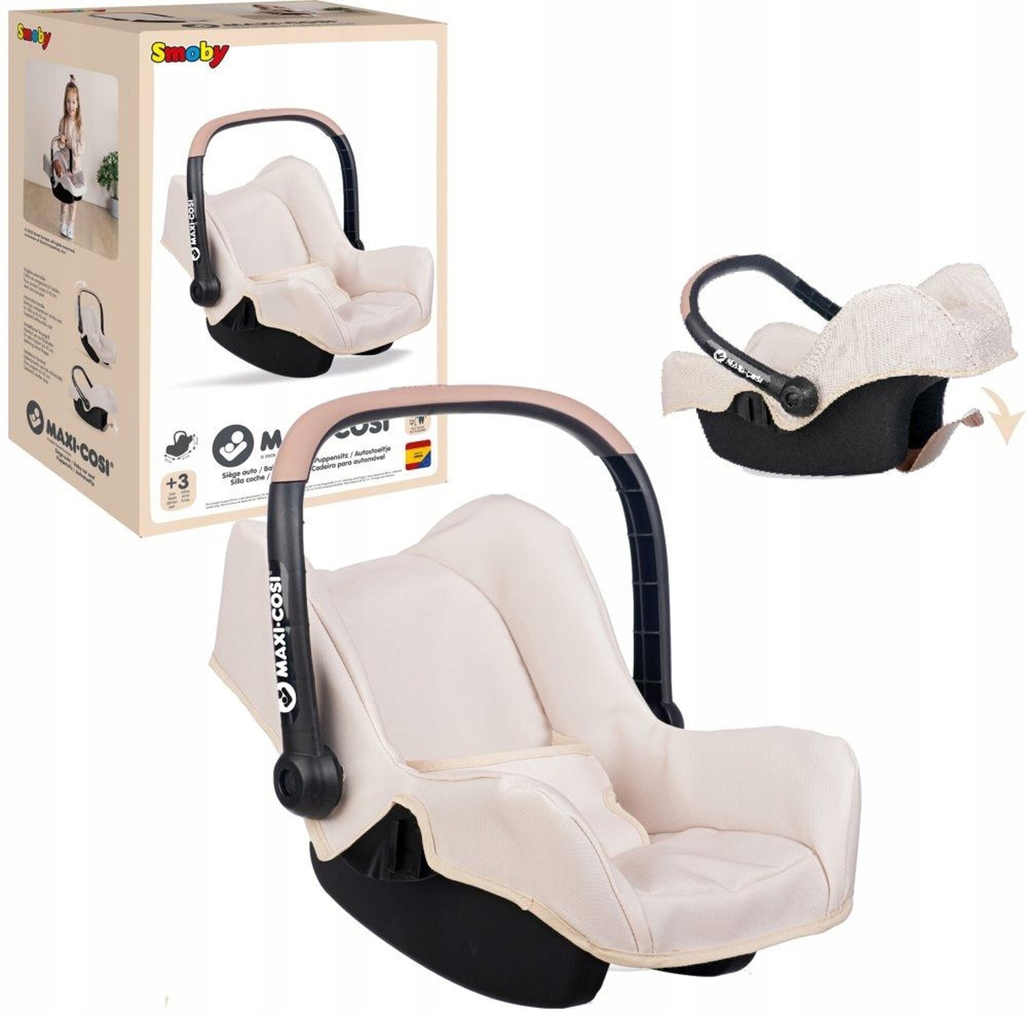 Игровой набор Smoby Maxi-Cosi & Quinny - Переноска для кукол 42 см Беж - Смоби 240244