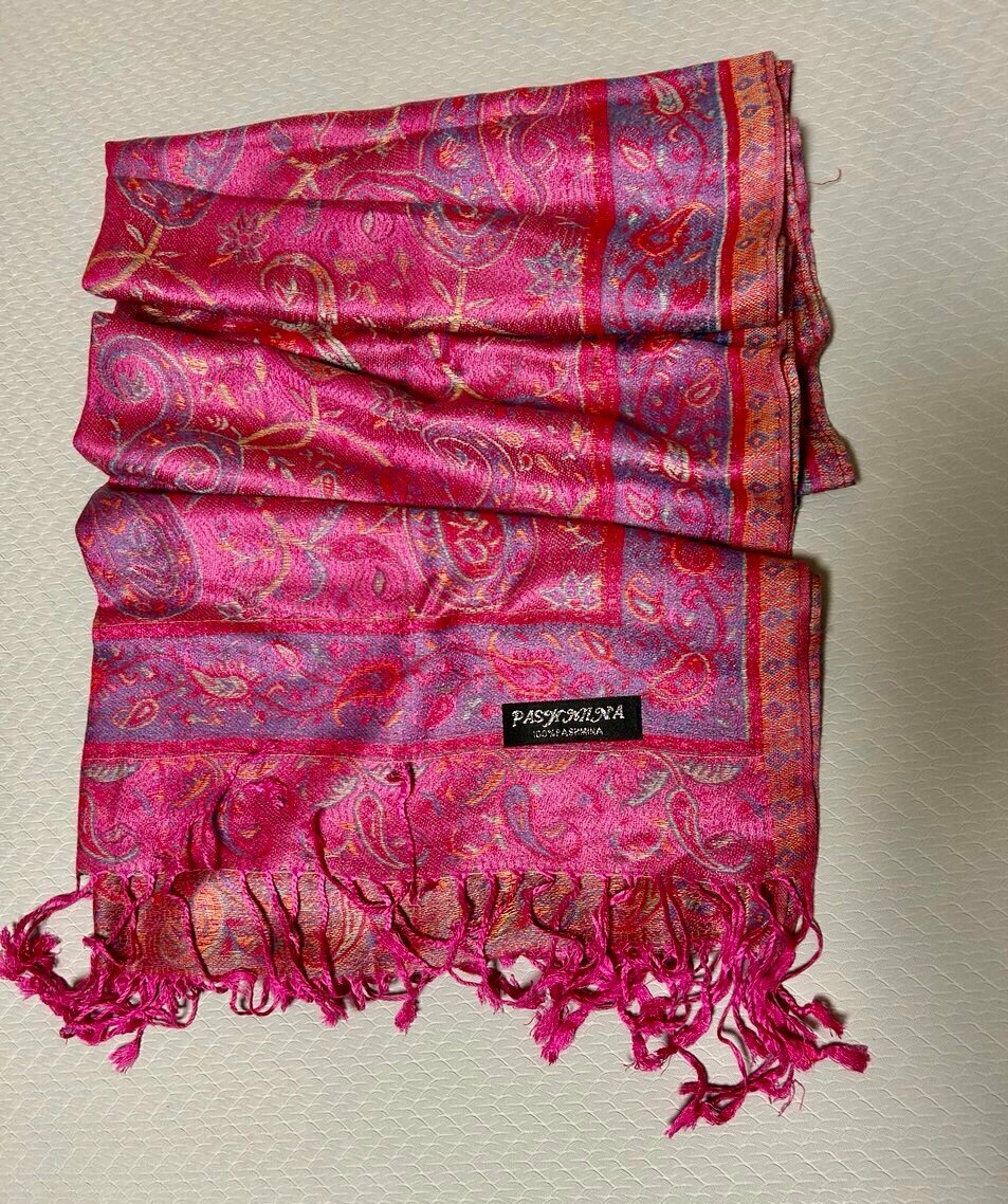 Палантин шарф из 100% кашемир пашмина 70 х 200 см