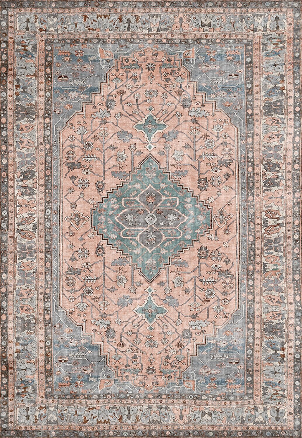 Ковер принтованный на шенилле "Momilani VTL1196 120х180см", противоскользящий