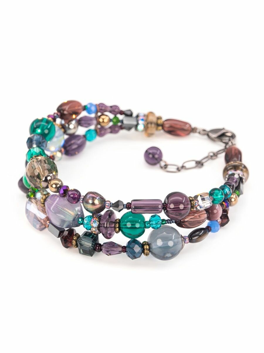 Браслет Diana Savitskaya, жемчуг культивированный, гематит