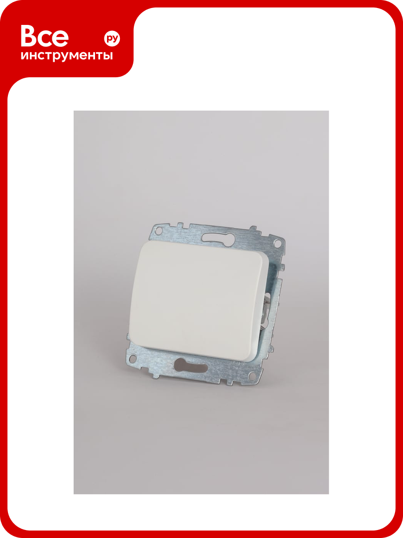 Выключатель Elbi Jazz Матовый белый M+K 607-016200-200