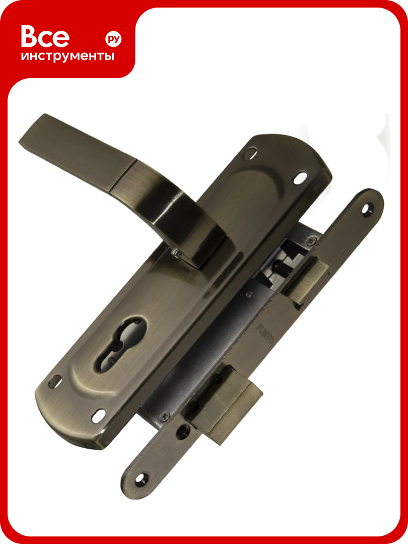 Врезной цилиндровый замок PUNTO KIT P25 5558 ORION AB W/B 41725 антивандальный для деревянных и металлических дверей