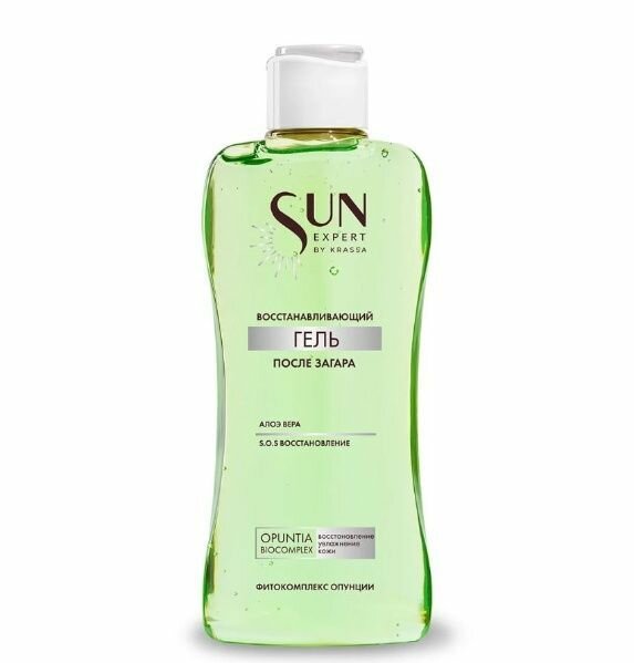 Гель после загара KRASSA "Sun Expert", восстанавливающий, 180 мл