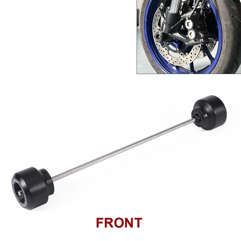 2020 Tracer 900GT Frame Slider Crash Protector для Yamaha FJ09 MT-09 Темно-синий, Front Wheel Axle