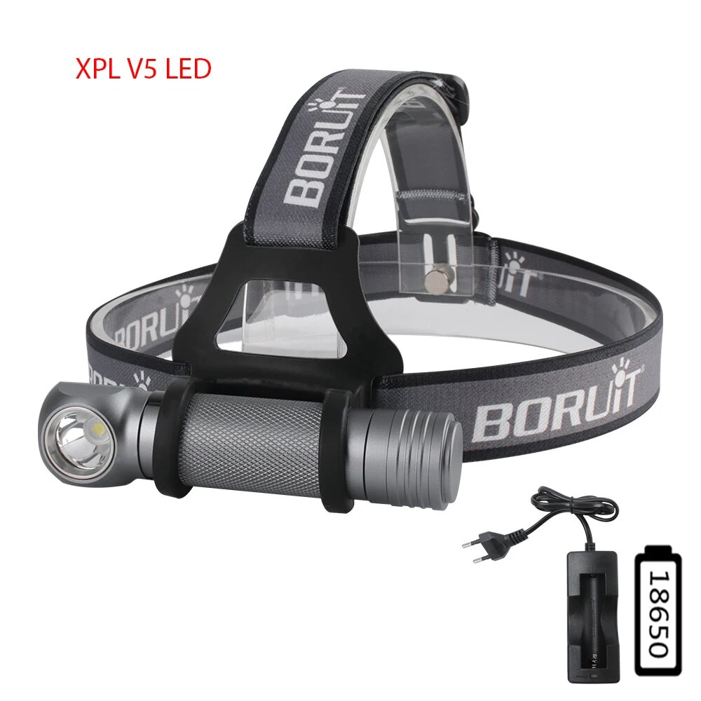 BORUiT LED Налобный Фонарь 18000Lm B