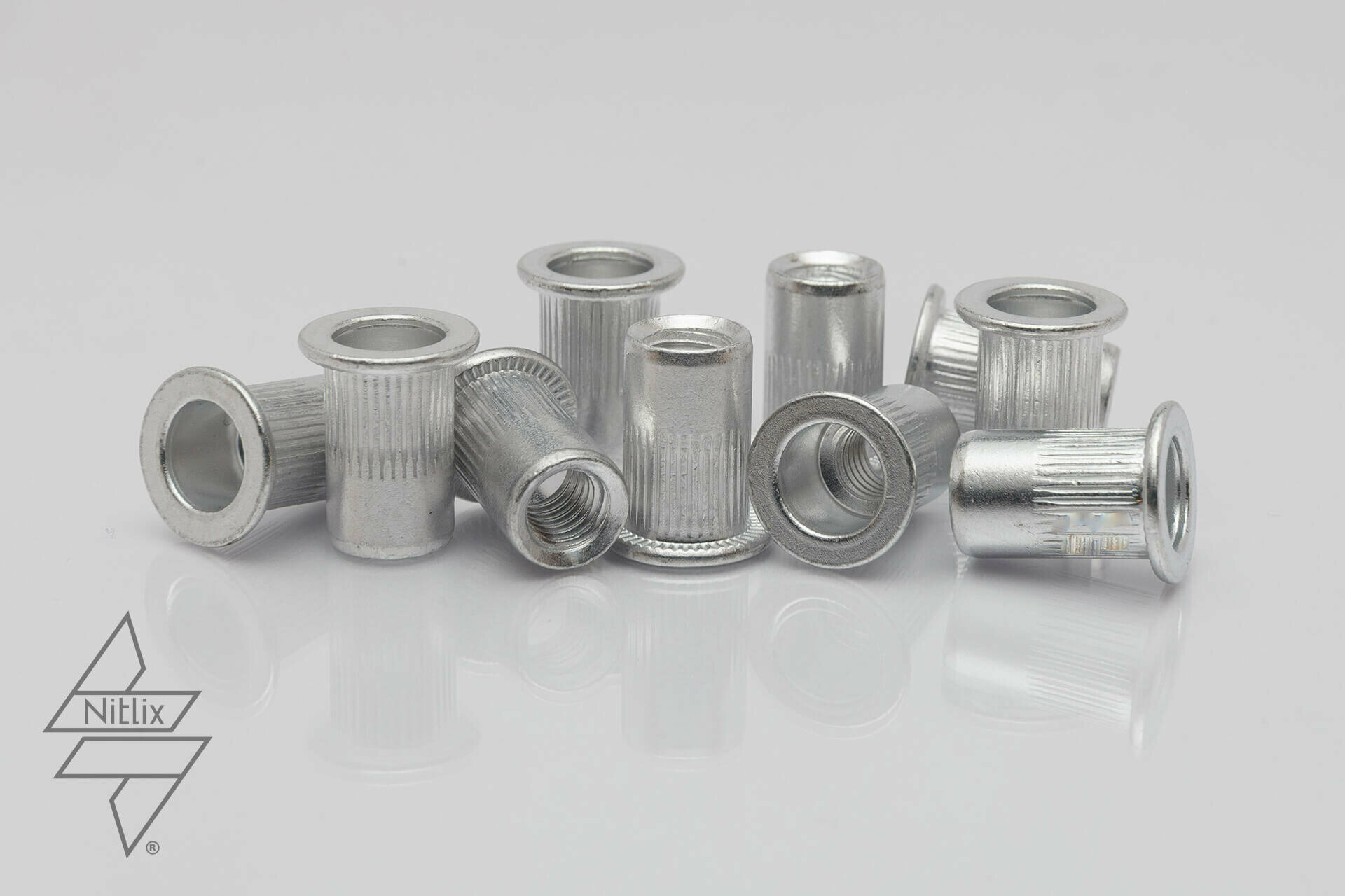 Гайка заклепочная NITLIX М5 стандартный борт AL, L=13 (0,5-2,5) 100 шт.