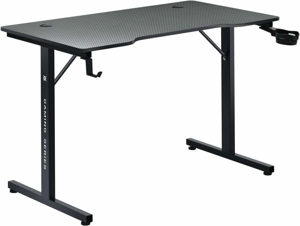 Стол компьютерный Defender Nox подвес кружк+гарн, черн, МДФ