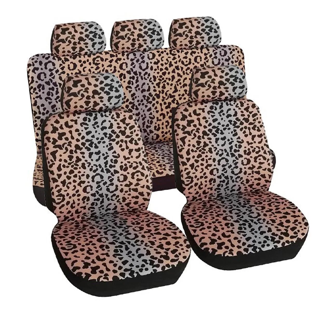 Модный чехол для автомобильного сиденья с леопардовым принтом, всесезонный Универсальный Дышащий нескользящий чехол для подушки, интерьер автомобиля, 4
