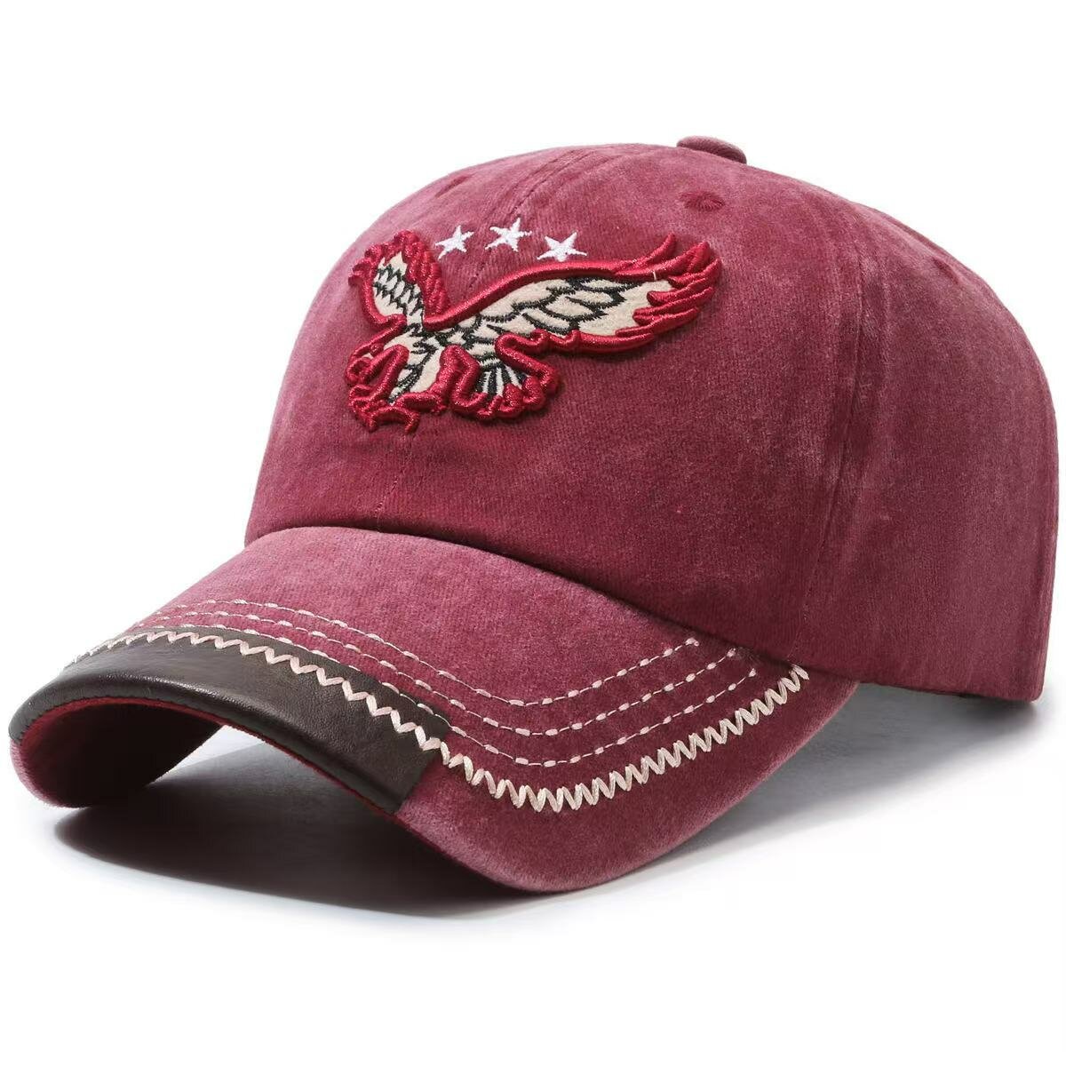 Бейсболка с солнцезащитным козырьком и вышитым орлом, корейский стиль, модный повседневный стиль для пары.