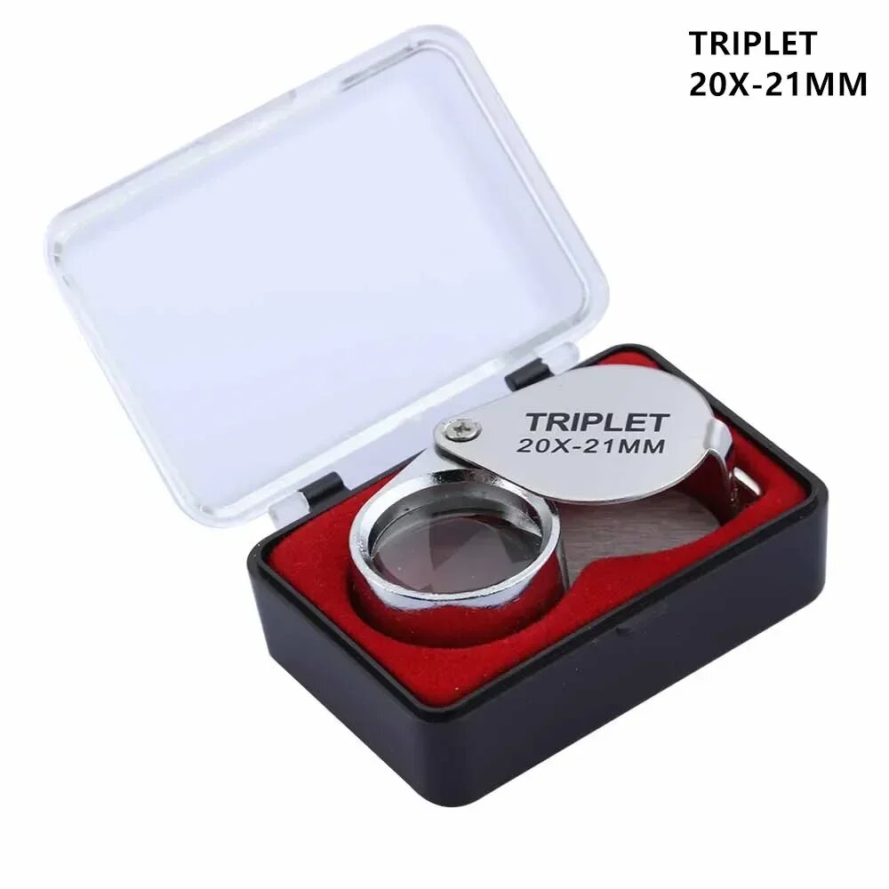 Лупа Triplet 20X-21MM, серебряная