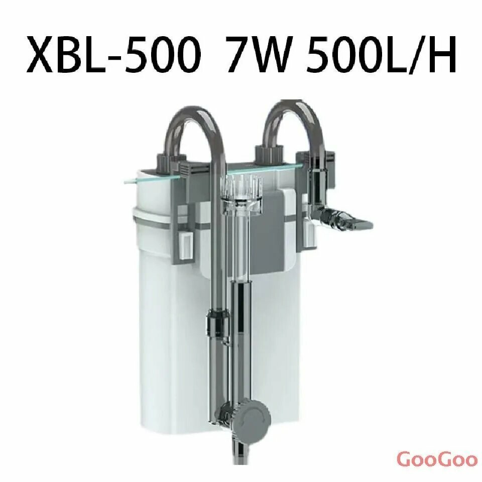 Настенный фильтр, SUNSUN XBL-500 7W 500Л/ч, вход для воды с обезжиривающей пленкой, подходит для аквариума объемом 100-120 литров GooGoo