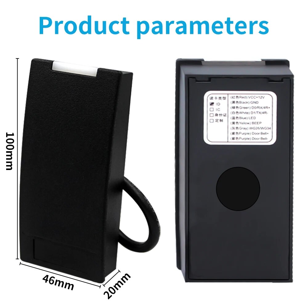 Бесконтактный RFID считыватель карт LUCKING DOOR 05Y 05Y-id