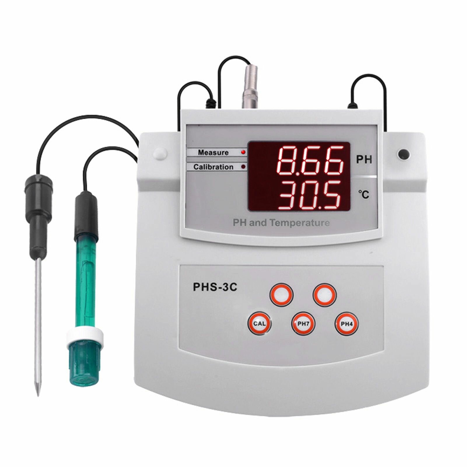 Лабораторный настольный рН-метр PHS-3C, РН-метр с автоматической калибровкой, тестер качества воды в аквариуме для бассейна 2-в-1 британского стандарта 230 В