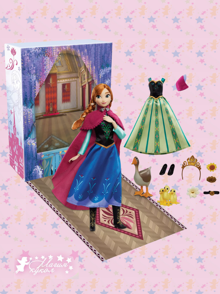 Кукла Анна с утятами Холодное сердце коллекция Disney Story