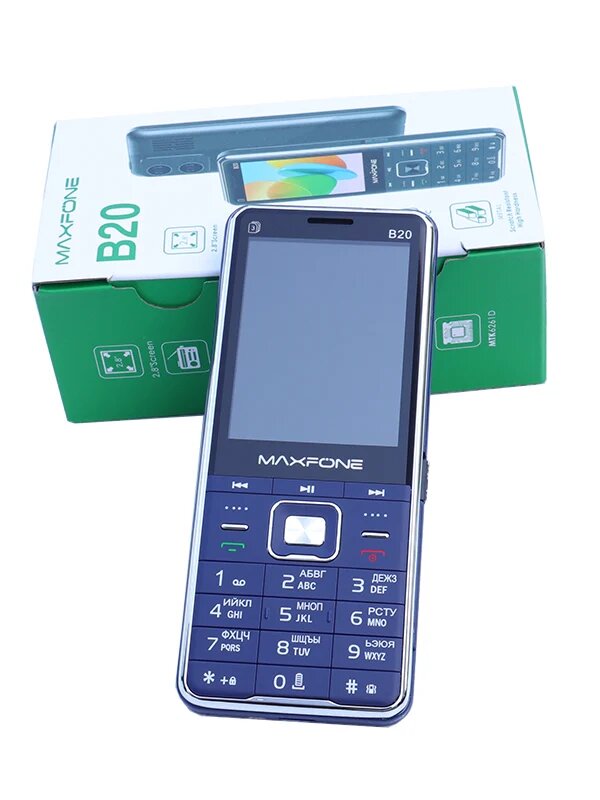 Низкая цена Мобильный телефон для пожилых людей Три SIM-карты 2,8 "Большой экран Большая кнопка Большая батарея FM-радио Дешевый мобильный телефон для пожилых людей With box add 16GB, Голубой, Синий