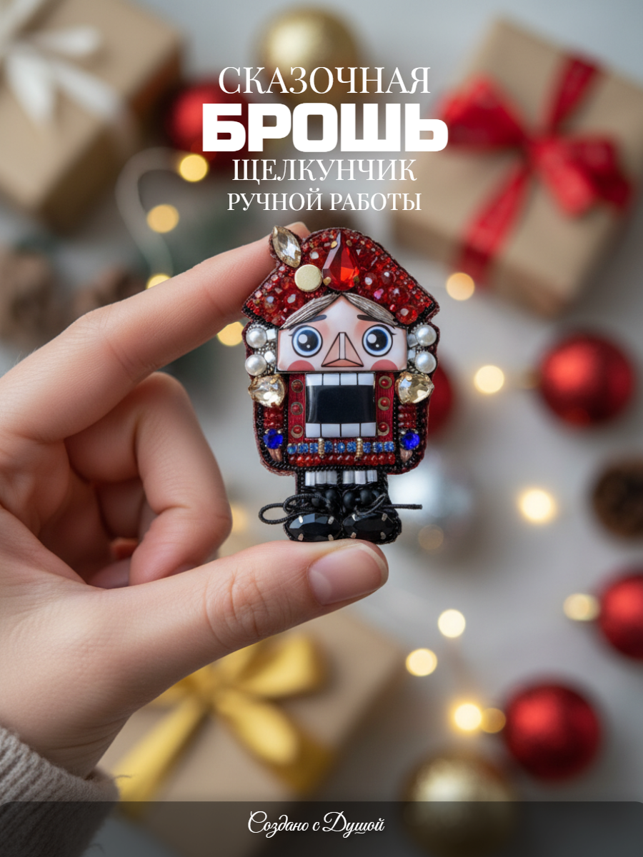 Брошь, кристаллы Preciosa, бисер, жемчуг Swarovski синтетический