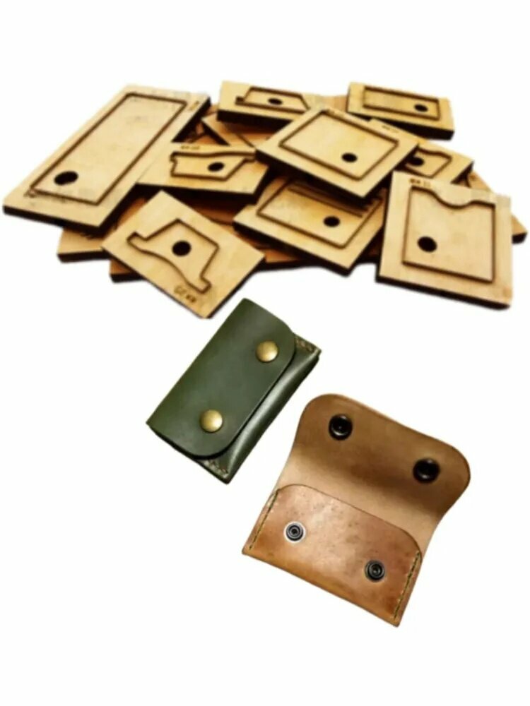 Пресс-форма для изготовления поделок своими руками , Сумка для монет с держателем для карт 125х75 мм