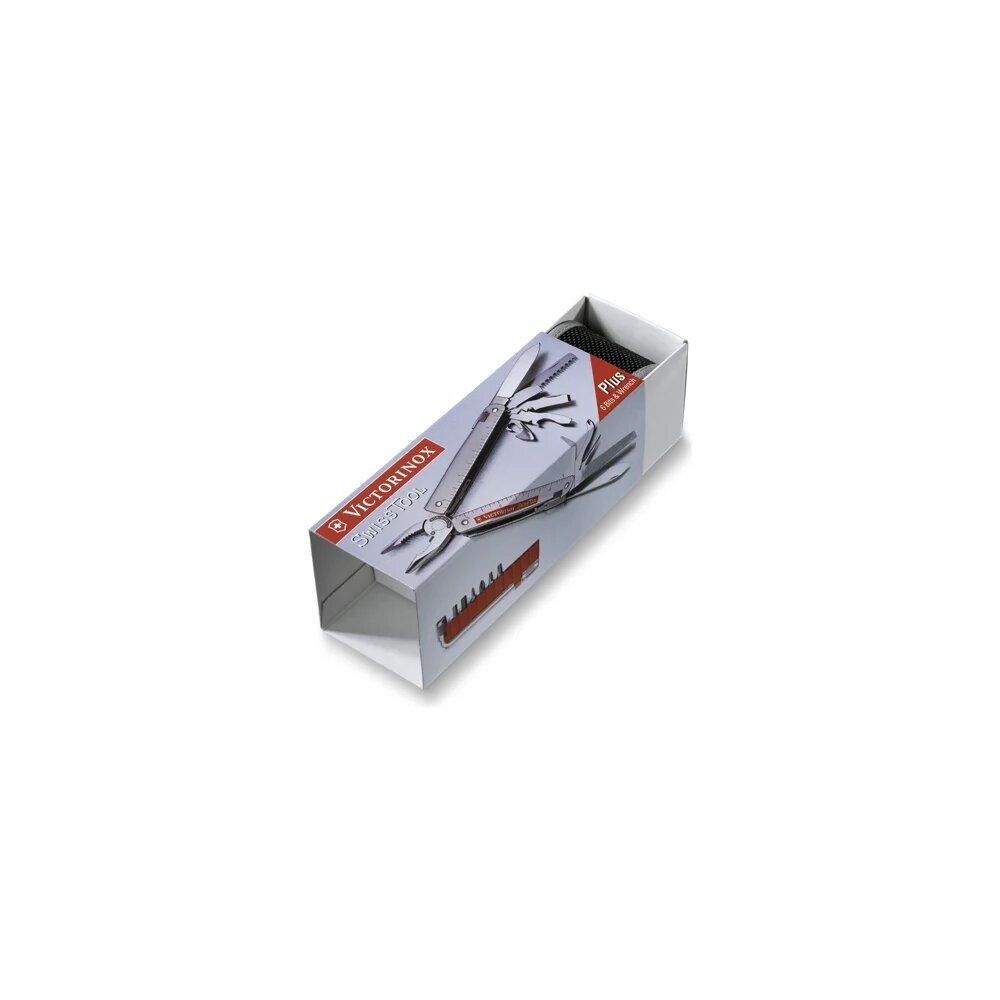 Мультитул, Victorinox, Victorinox SwissTool Plus 38 кожаный чехол 3.0338. L, вскрытия консервных банок, отличается — фото 1
