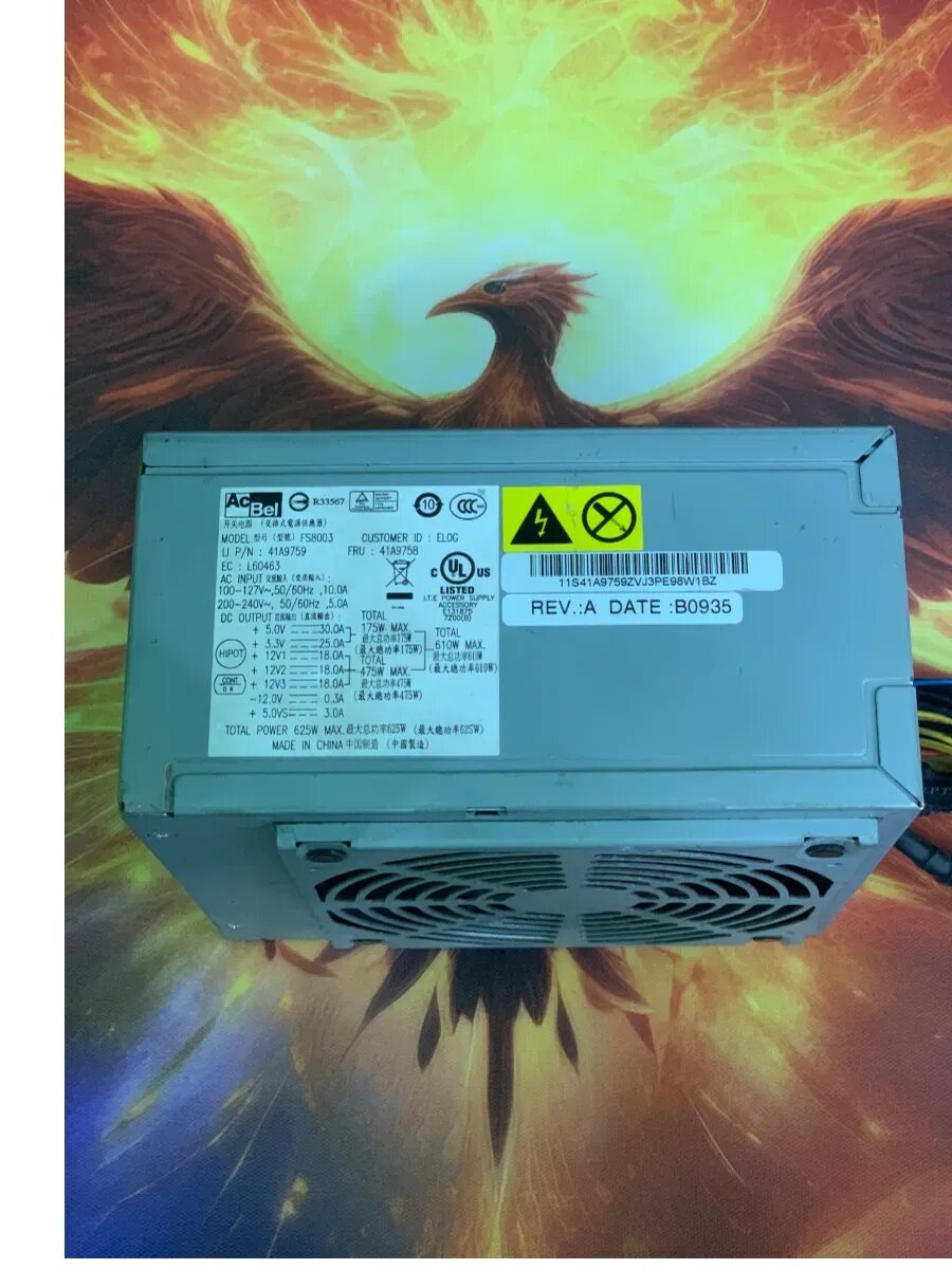 Блок питания 625W AcBel FS8003 серверный