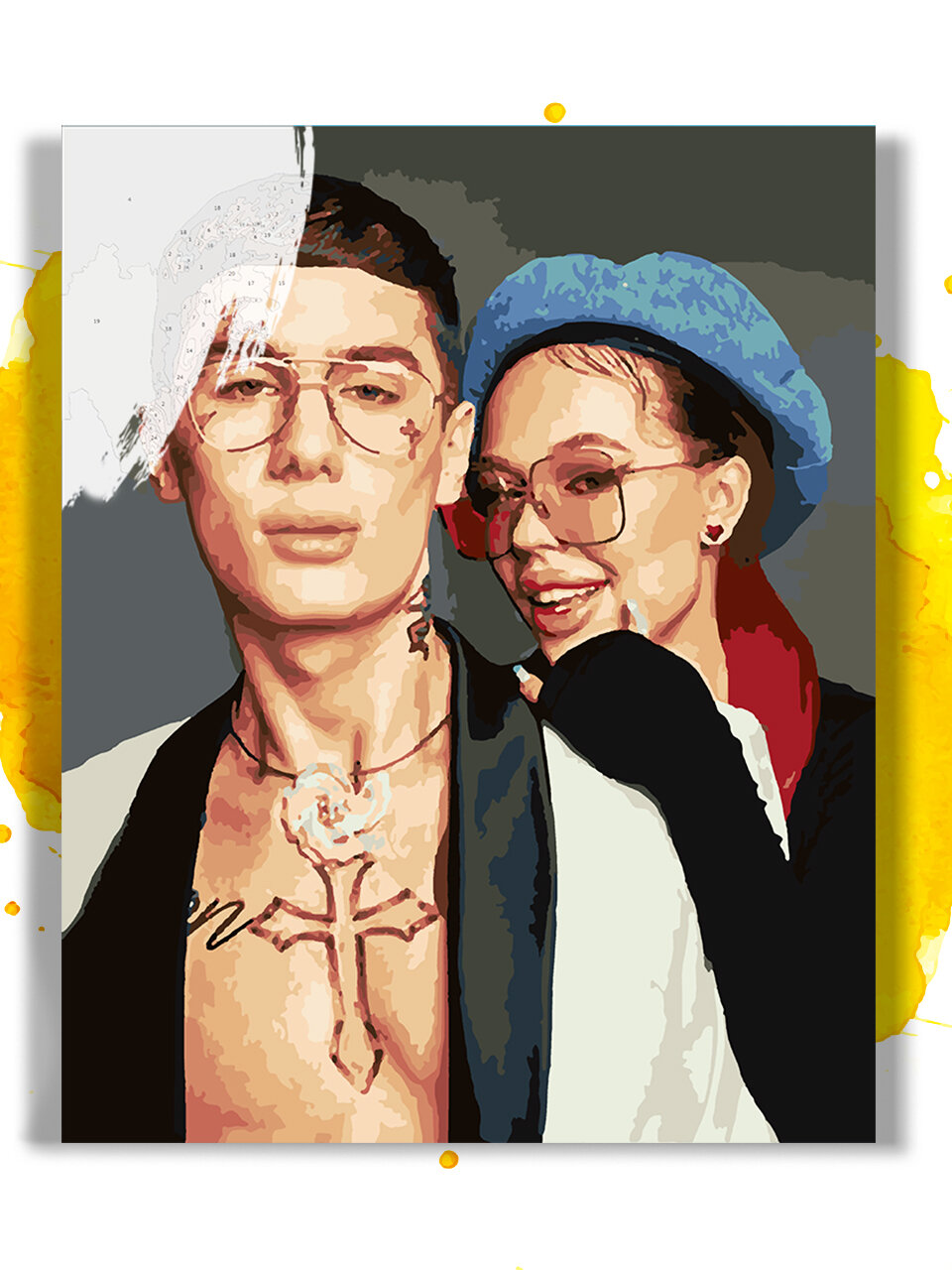 Картина по номерам на холсте Instasamka и Moneyken, 40 х 60 см