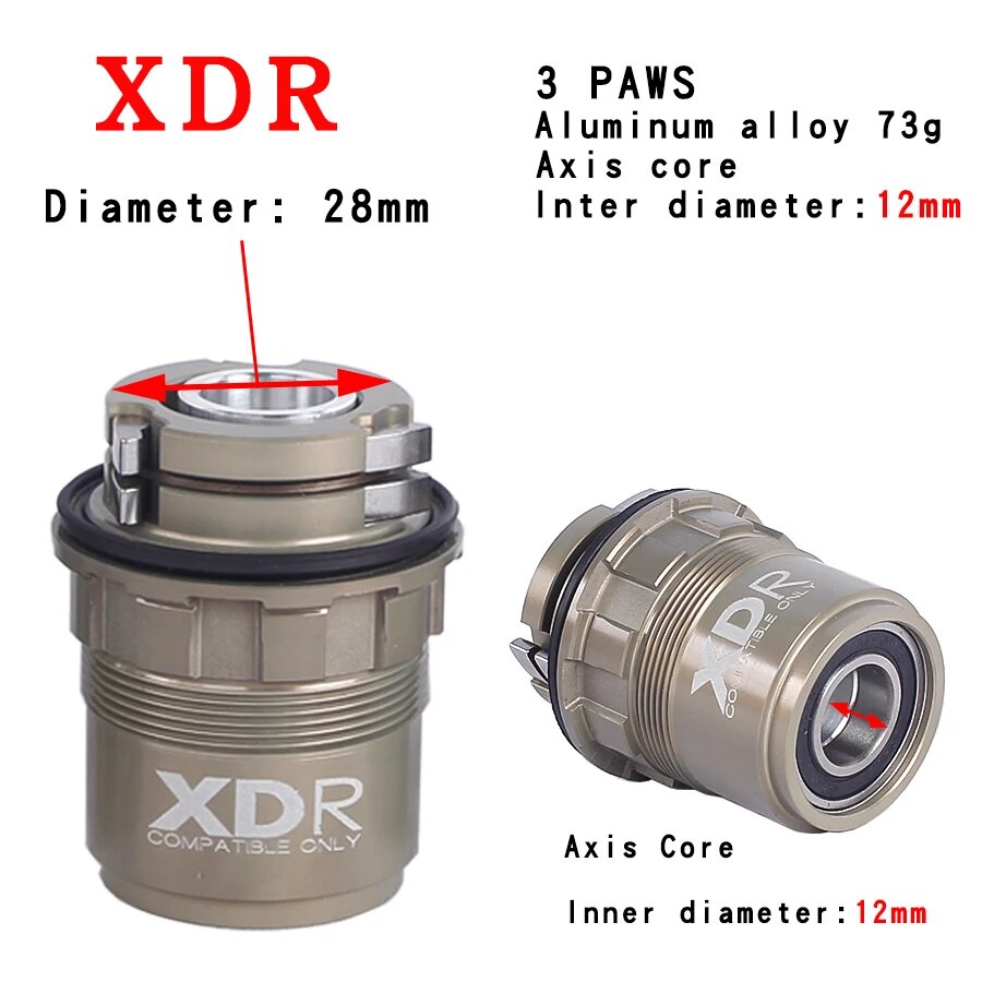 Ступица MTB 4 лапы MS XD XDR 12S 3pawls XDR 12S 12MM