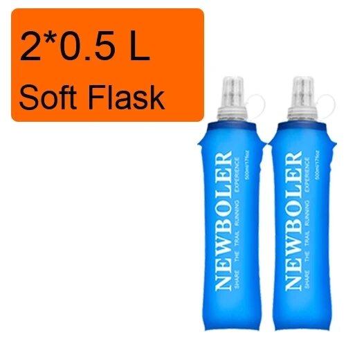 NEWBOLER 2 x 0.5L мягкая бутылка для воды, синий
