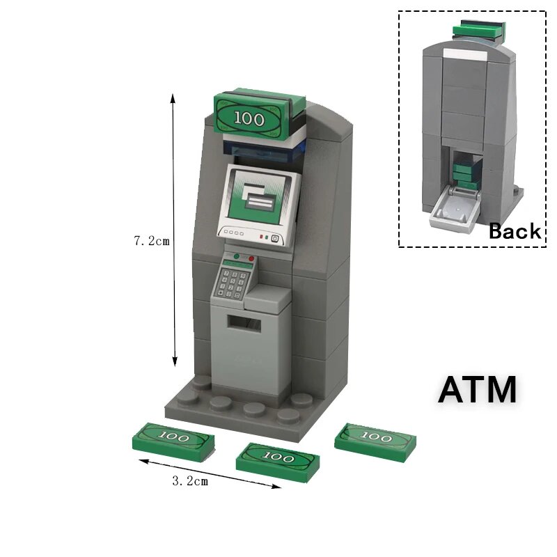 BRICKPANDA Городской сейф конструктор Изумрудный, B13-71-1