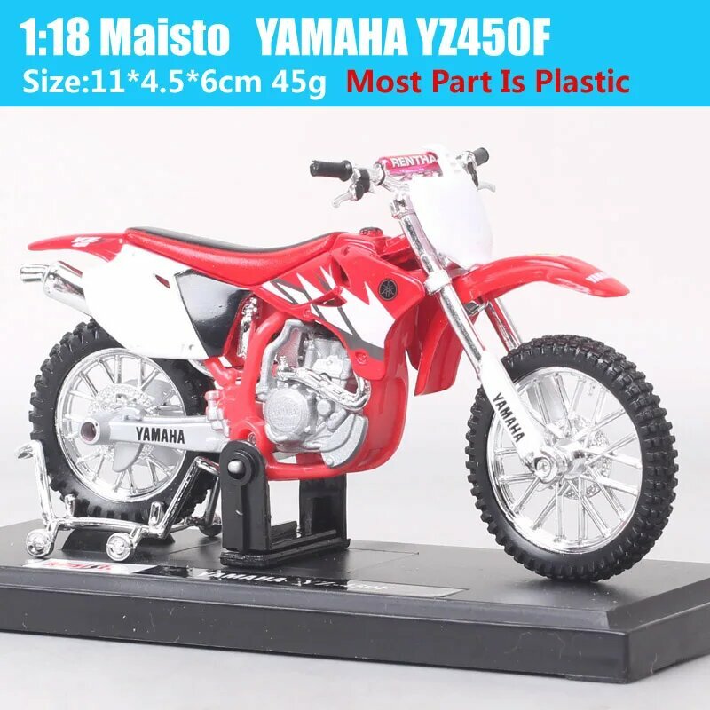 Maisto Yamaha YZ450F 1:18, красный