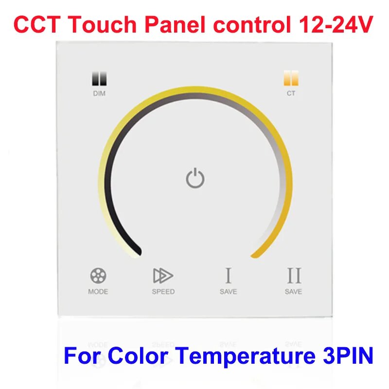 5DC12V 24V 86 sty контроллер сенсорной панели диммер настенный переключатель из закаленного стекла для одноцветной/цветной температуры/RGB/RGBW светодиодная лента
