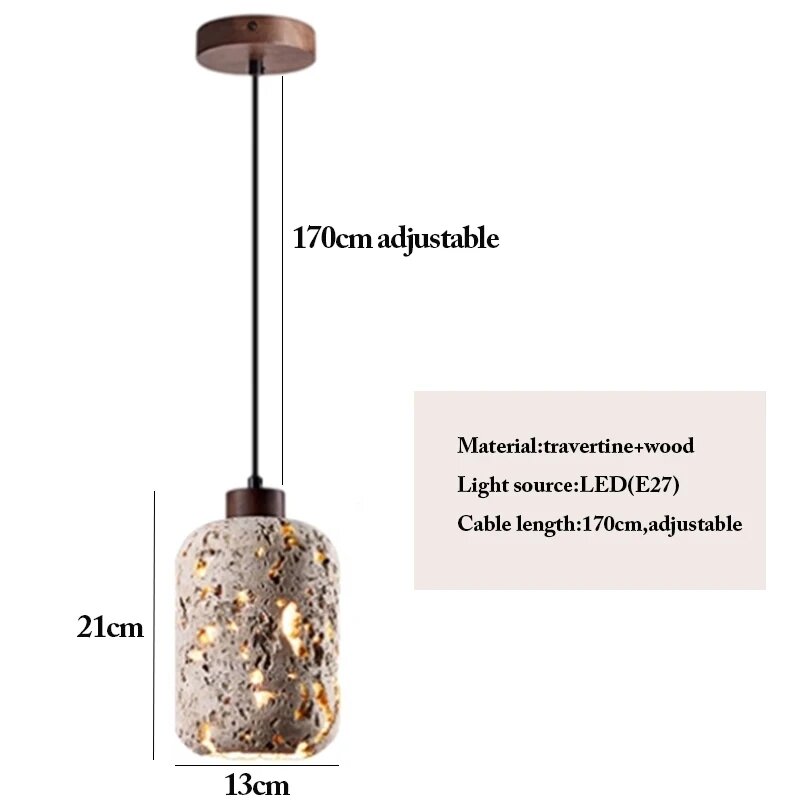 LED настенный светильник Chi Light Supplier из травертина Pendant lamp