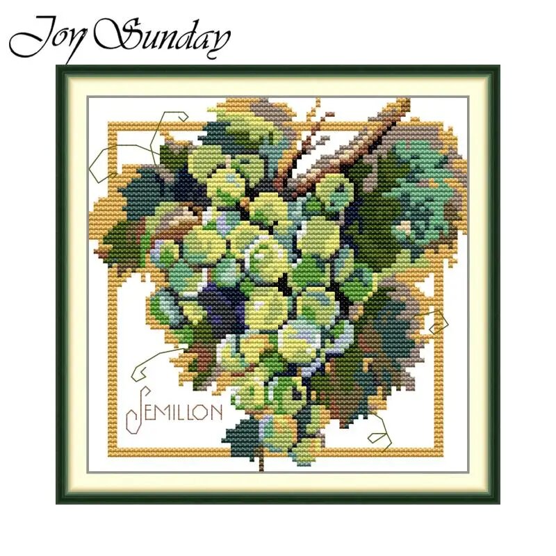 Набор для вышивки крестом «Bunch of Grapes», «сделай сам», DMC 14CT, 11CT, набор для вышивания «Аида», канва, наборы для рукоделия