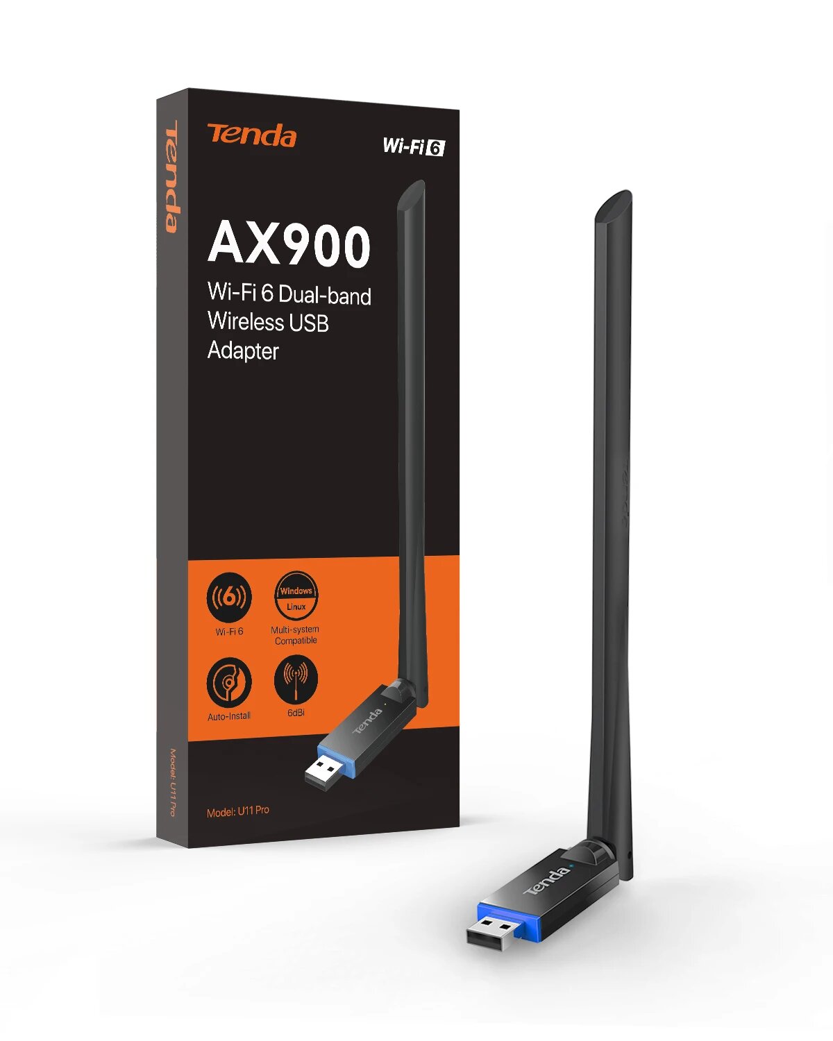 Tenda AX900 WIFI6 USB адаптер U11 Pro