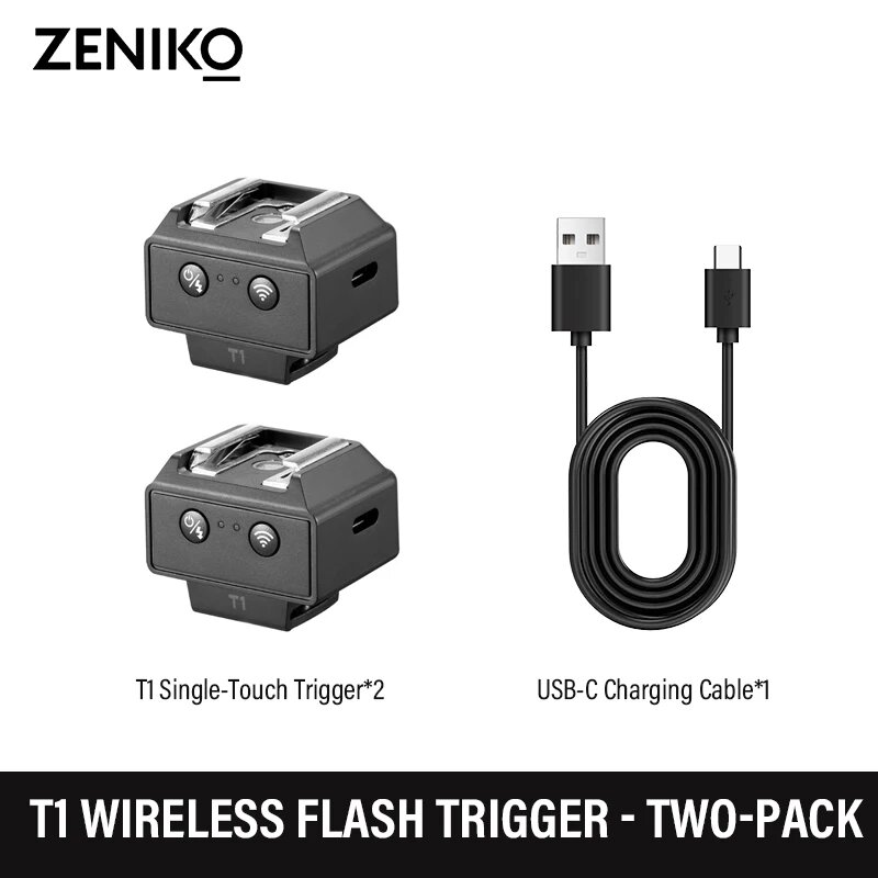 ZENIKO T1 Mini Беспроводная вспышка для фотокамер kit2