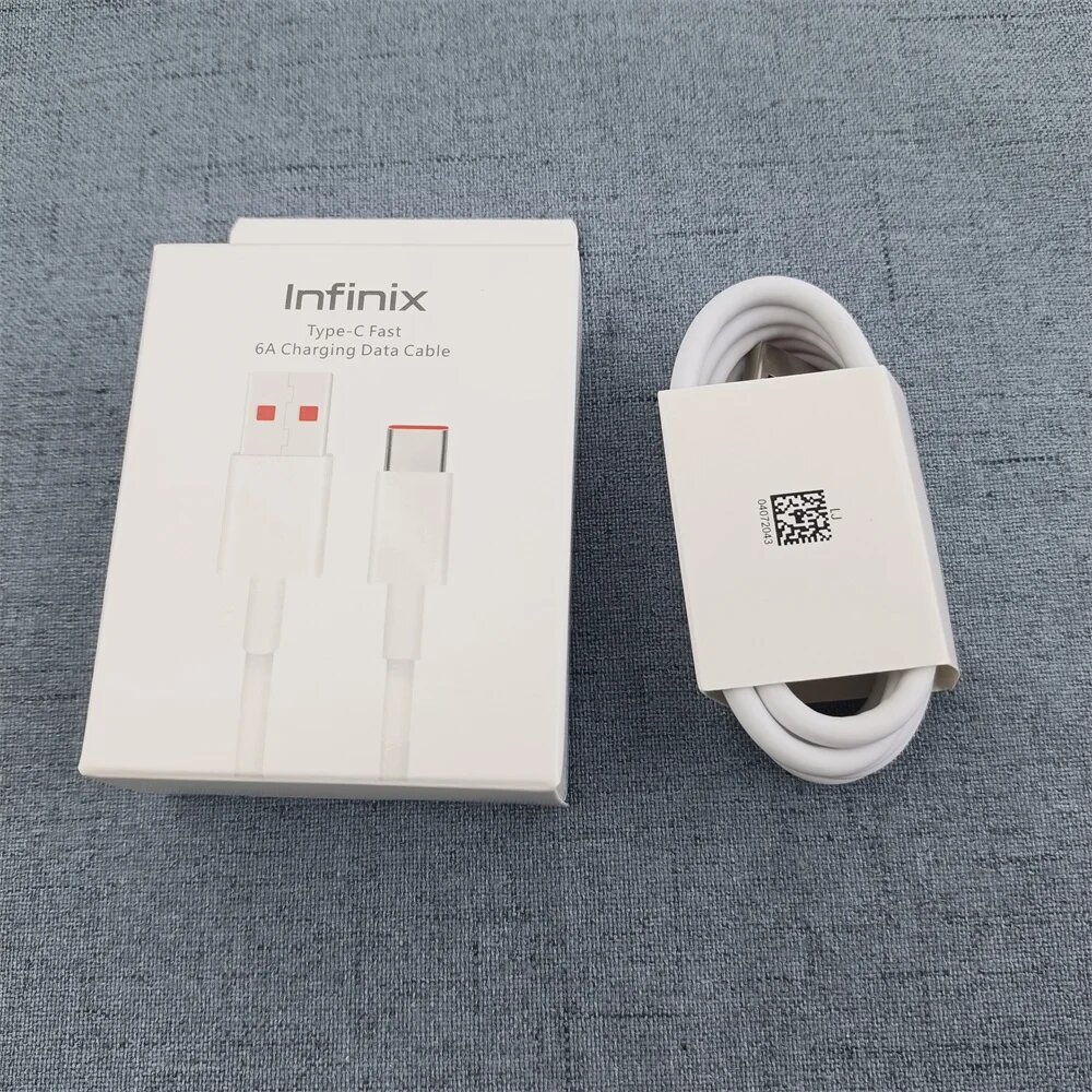 Оригинальный кабель Infinix 45 Вт, 68 Вт, 6 А, USB Type C, шнур для быстрой зарядки данных для Note 50 40 30 Pro Hot 60 50 40 4G 5G Smart 10 9 HD