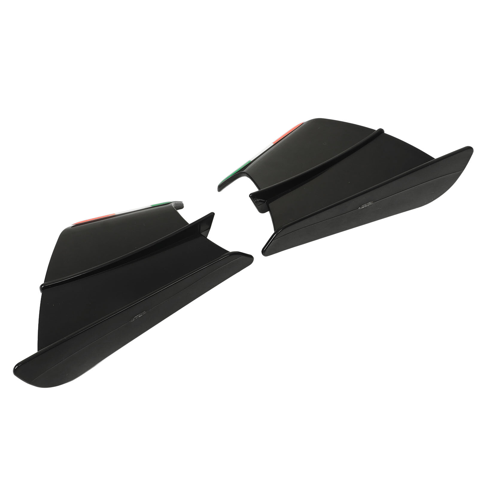 2 шт. мотоциклетные крылья, боковые спойлеры, обтекатели, крылышки, подходят для NINJA 400 250 Z900 Z1000, черные