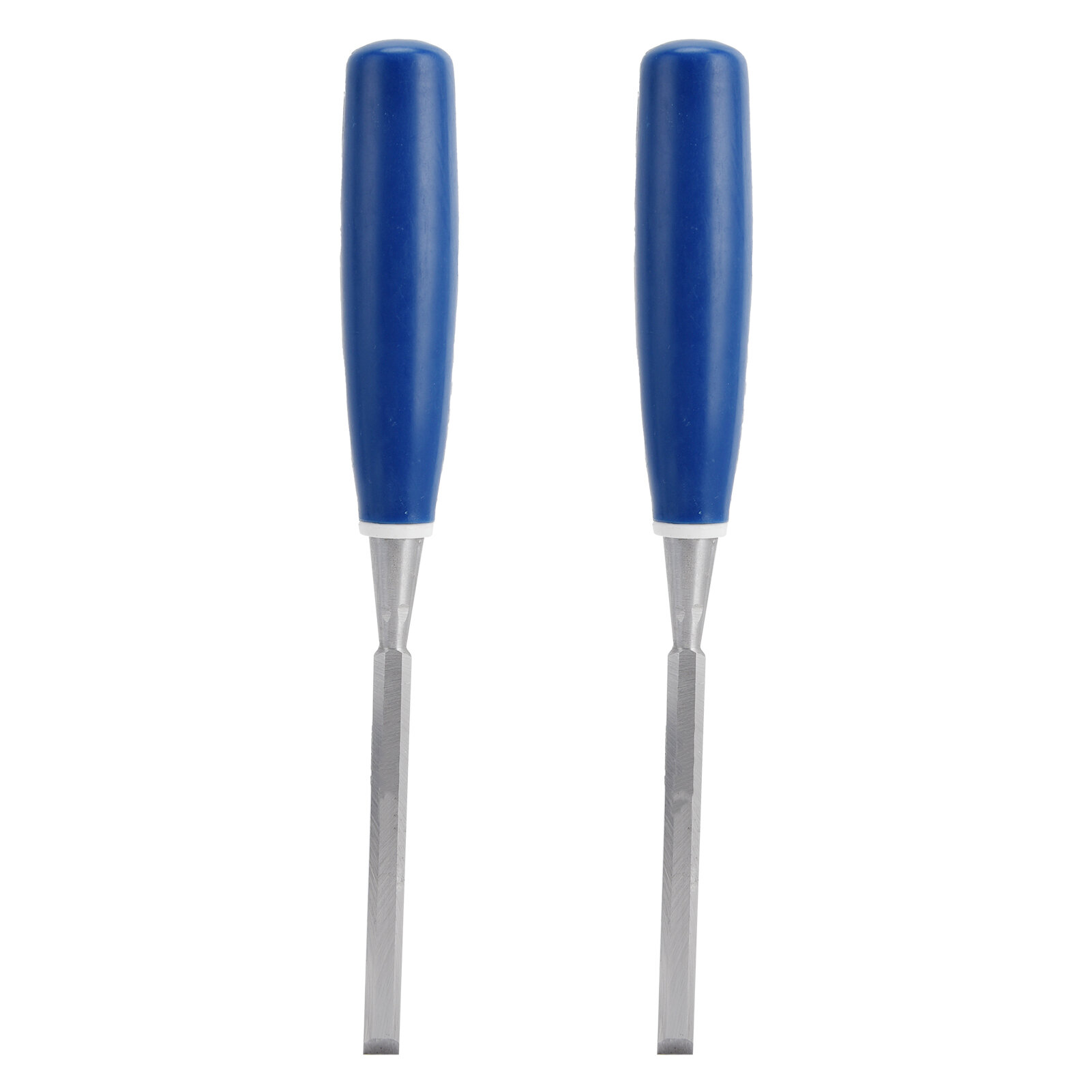2 шт. долота по дереву, набор долот для резьбы по дереву высокой твердости с синей ручкой для деревообработки, плоское долото, долбежное долото 5/16 дюймов