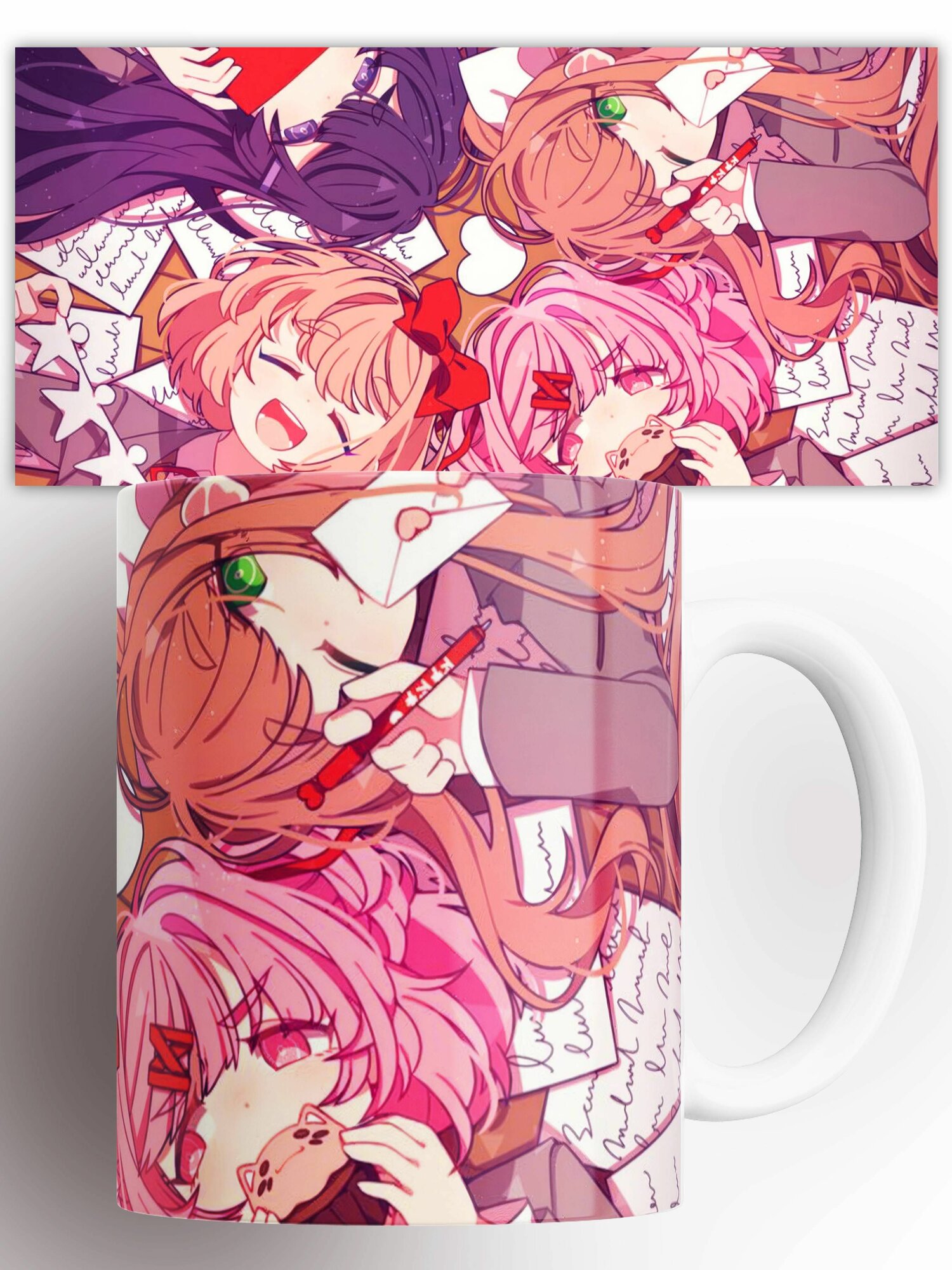 Кружка компьютерная игра Литературный Клуб Доки Доки 330 мл