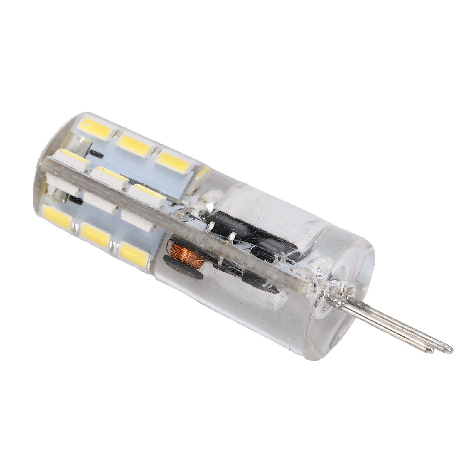 G4 24LED Light Bulb 2W 200LM Bi Pin Non Dimmable for Chandelier AC DC 12V(Cold White 6000-6500K )