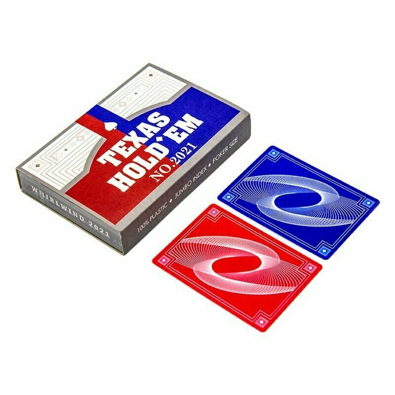 Игральные карты Texas Holdem Whirlwind, ПВХ-пластик, водостойкие, с утолщением