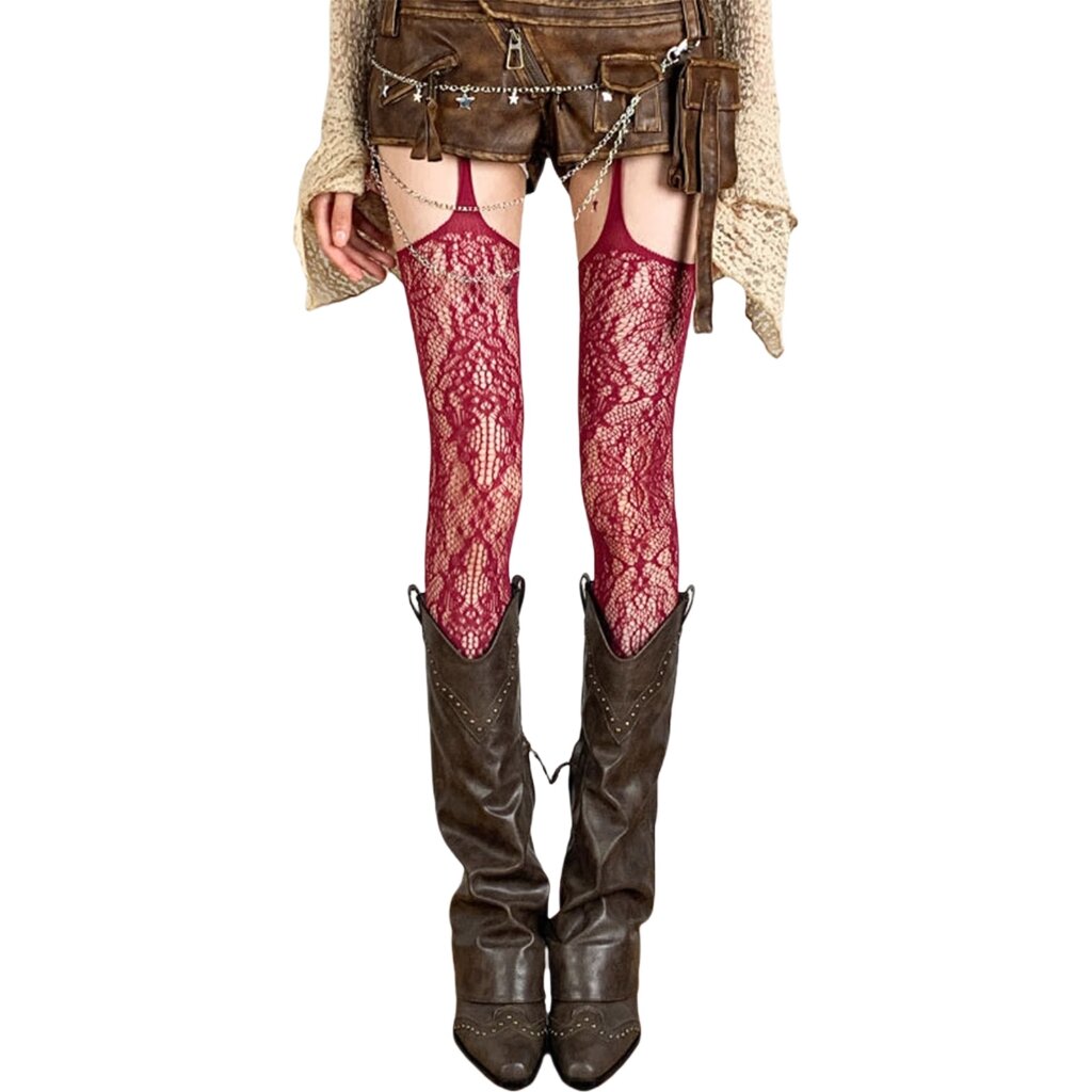 Чулок Колготки В Сеточку Бедро Высокие Чулки Колготки Колготки Пояс Для Чулок