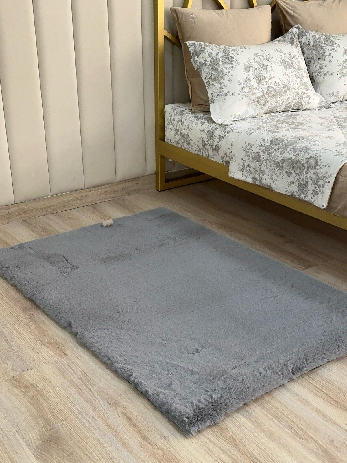 Коврик прикроватный "Мальдивский песок", 120x80 см, MISS SWEET /коврик меховой